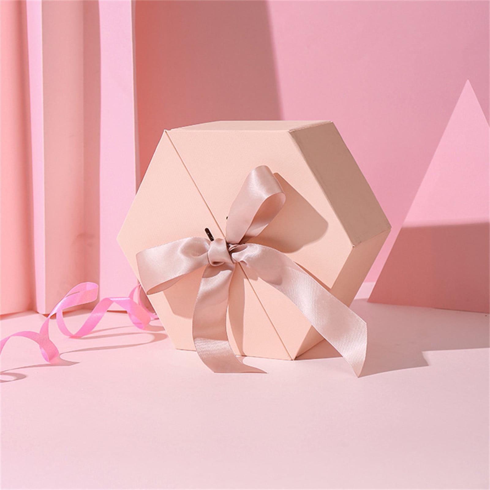 VALSEEL Storage Clearance Hexagonal Gift Box Empty Box Gift Packaging ...