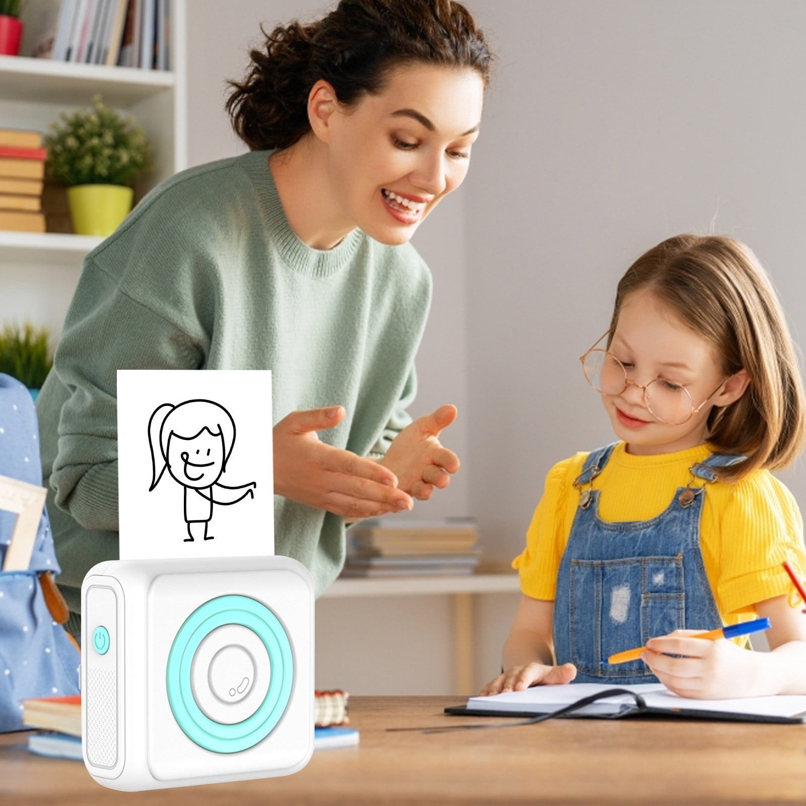 VALSEEL Student Pocket Printers Small Portable Wireless Bluetooth ...