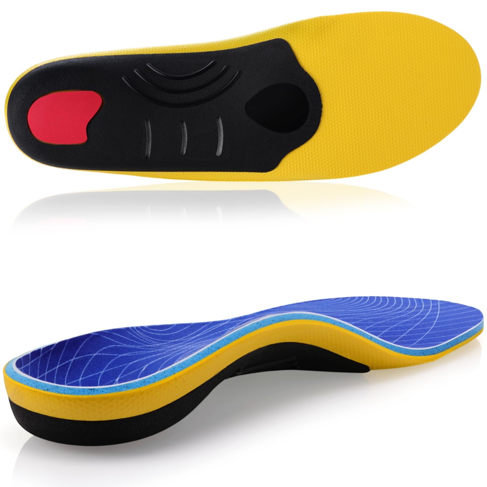 Heavy Duty Support Pain Relief Orthotics - 220+ lbs Plantar Fasciitis ...