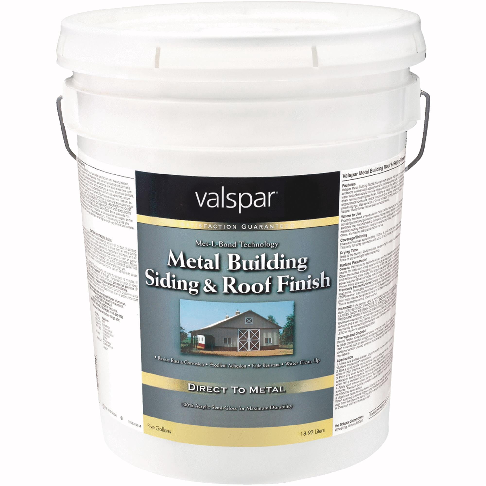 Valspar Metal Siding and Roof Paint with Water Protection and Primer ...
