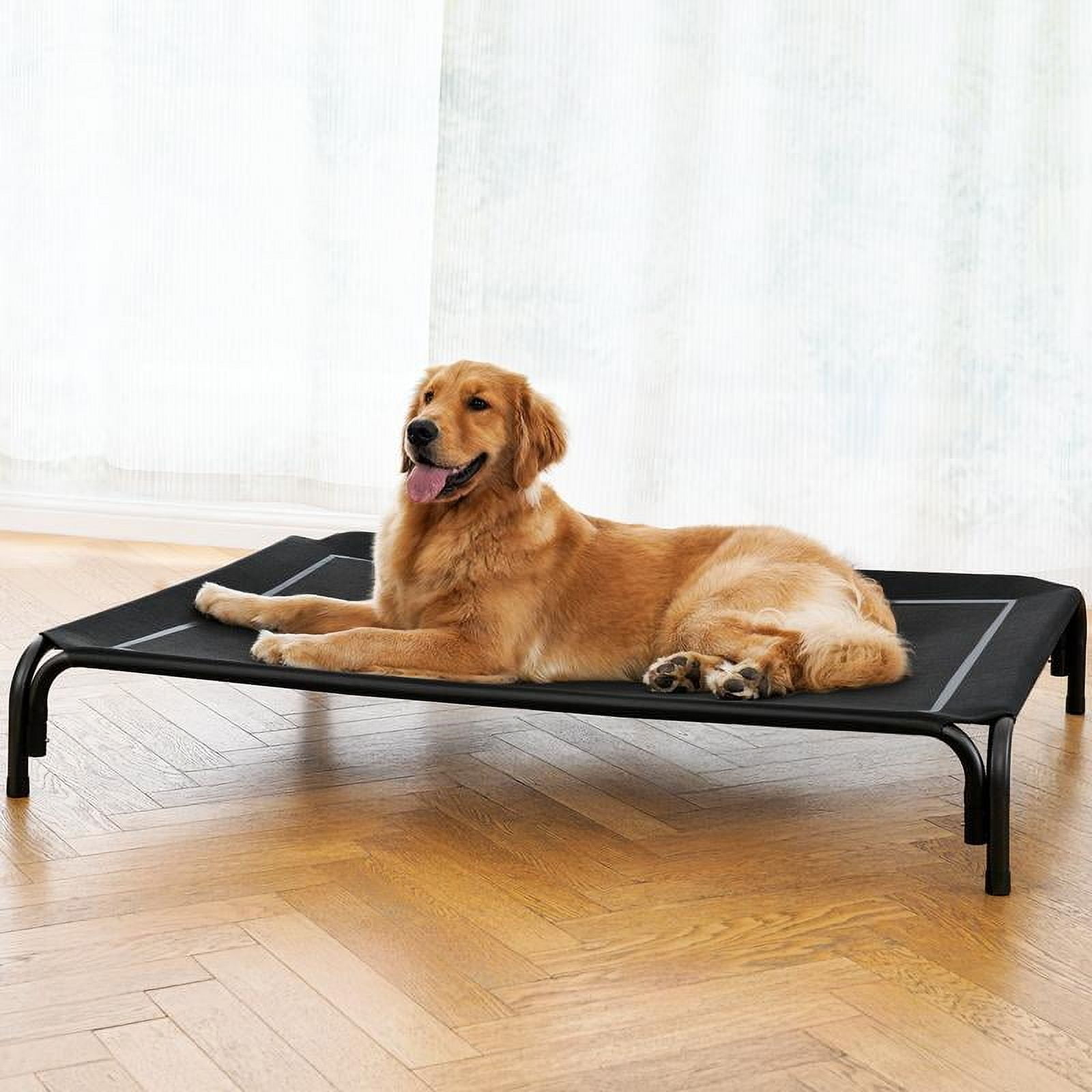 Elevated Dog Bed for Large Dogs,Cooling Pet Cot with Breathable Mesh ...