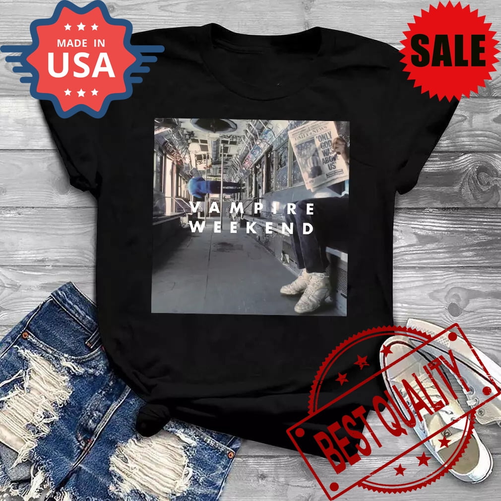 VAMPIRE WEEKEND - Only God Was Above Us Black Cotton Unisex Shirt ...