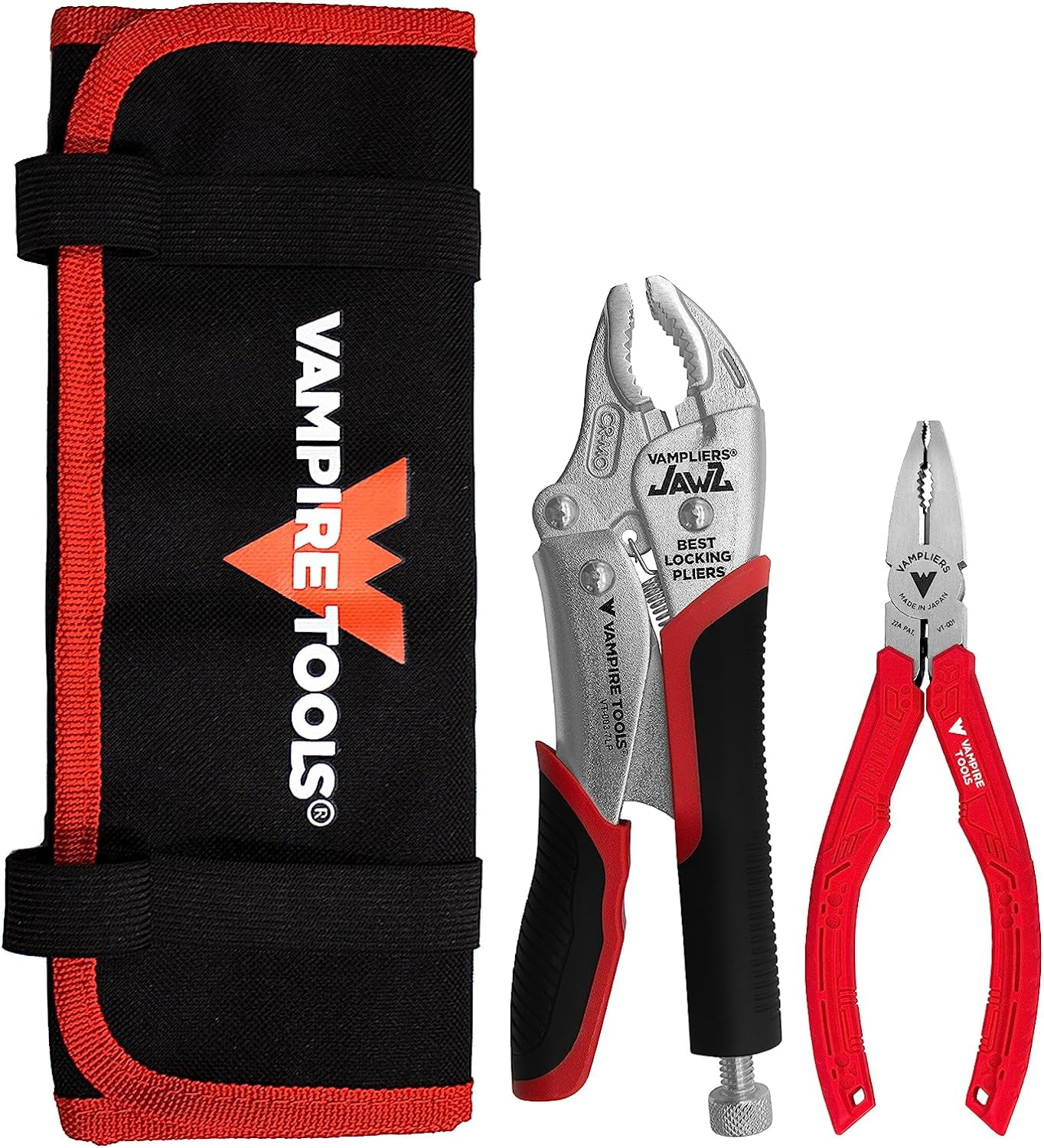 VAMPLIERS 2-PC Specialty Screw Extraction Pliers Set: Includes JAWZ 7.5" Vise-Grip Locking ...