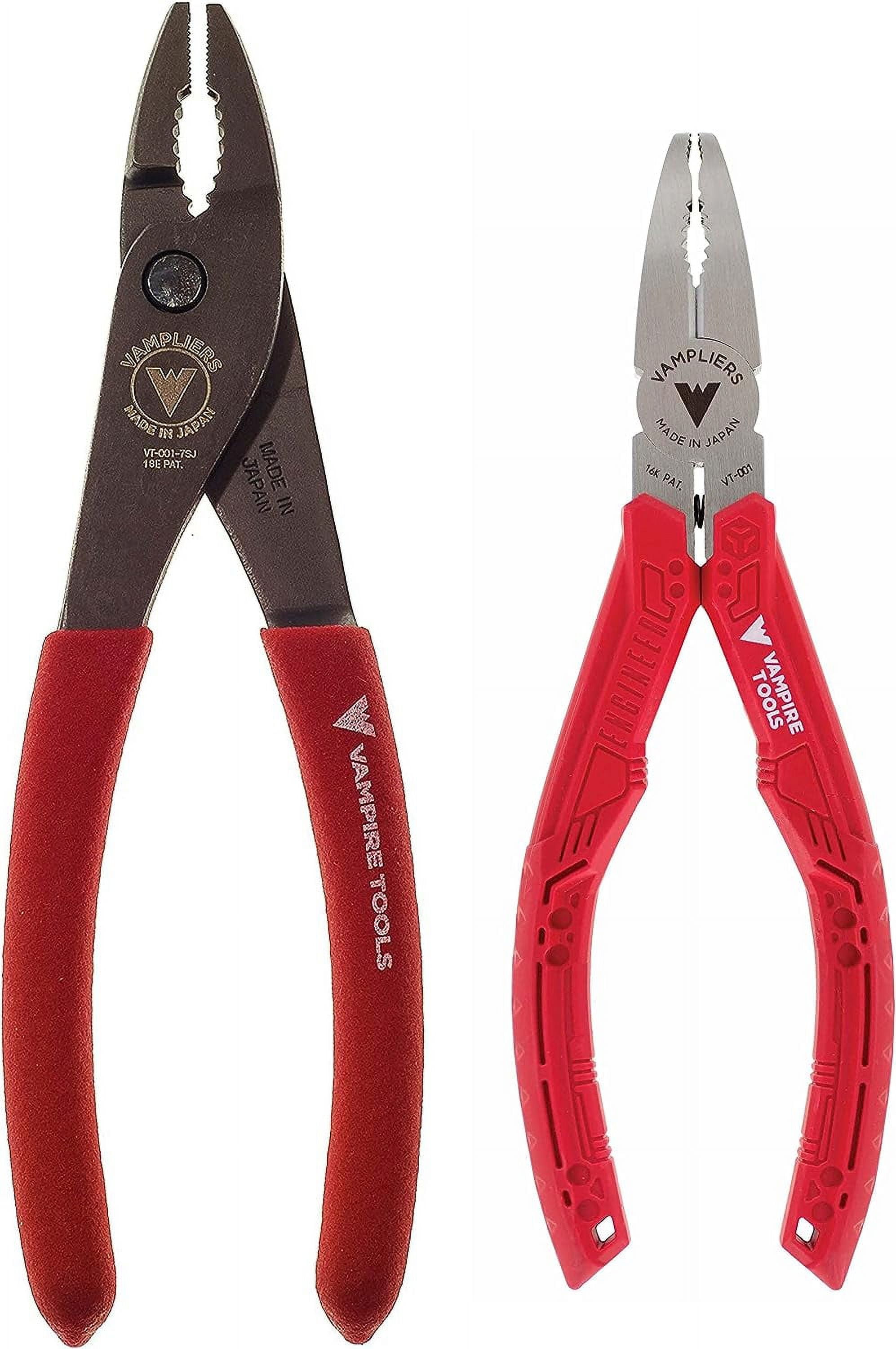 VAMPLIERS 2-pc Pliers Set: 6.25" Multipurpose Pliers + 7" Slip-Joint ...
