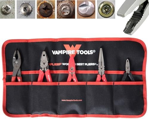 VAMPLIERS 5-Piece Screw Extractor Pliers Set. Made in Japan: 8 ...