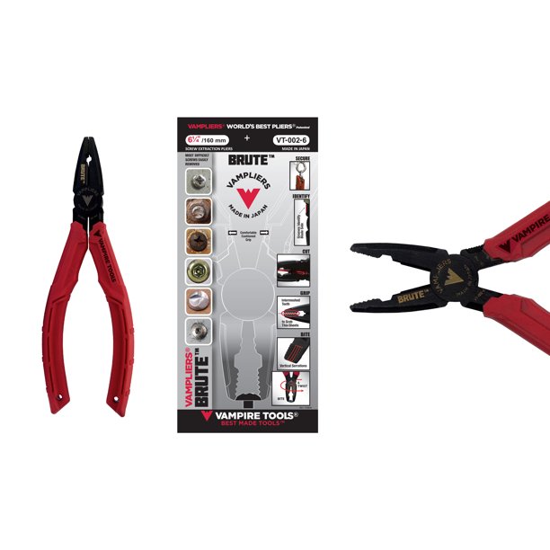 VAMPLIERS BRUTE VT-002-6 by Vampire Tools, 6.25" Screw Extractor Pliers ...