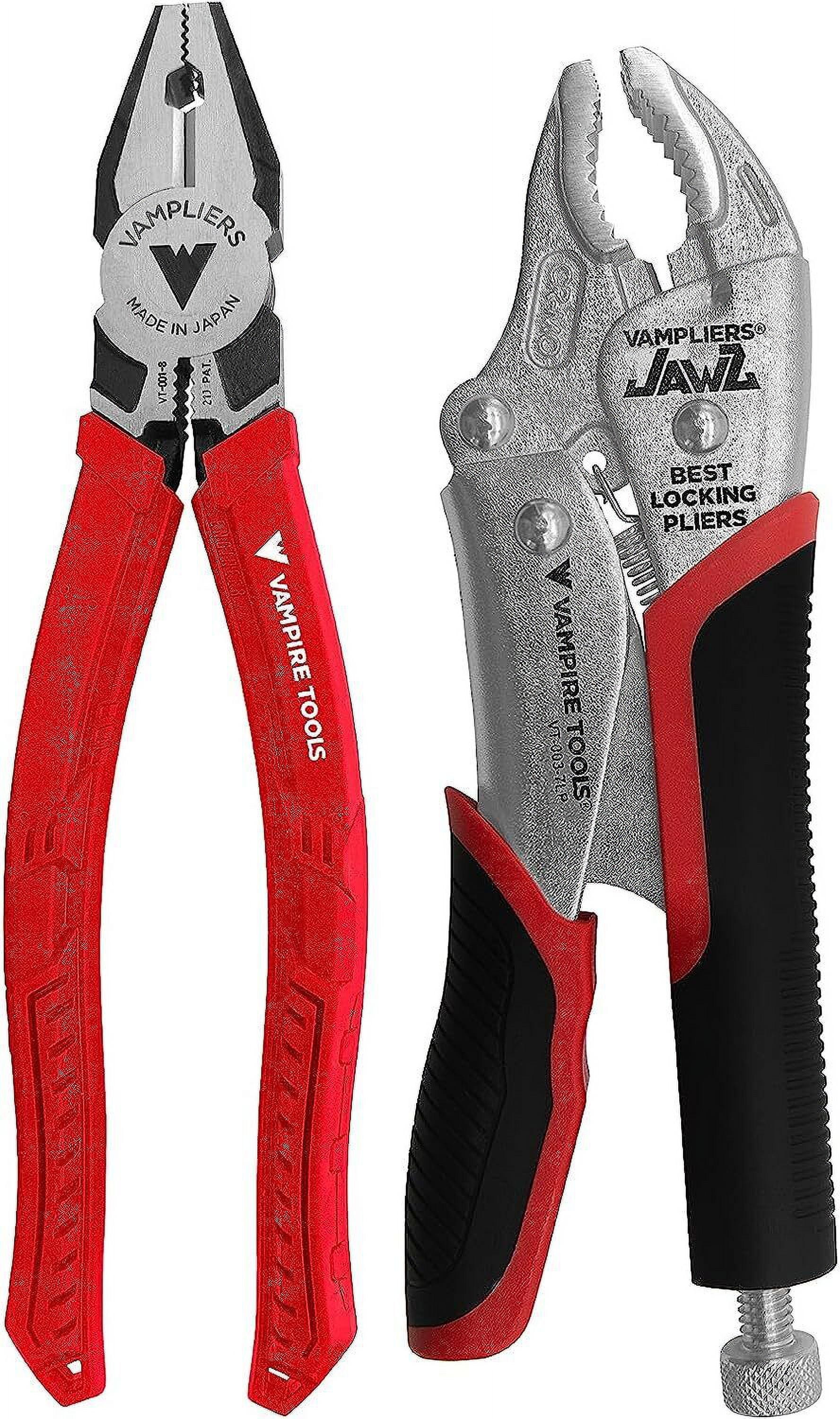 VAMPLIERS VT-001-S2N 8" PRO Linemans Pliers + 7.5" Vise-Grip Locking ...