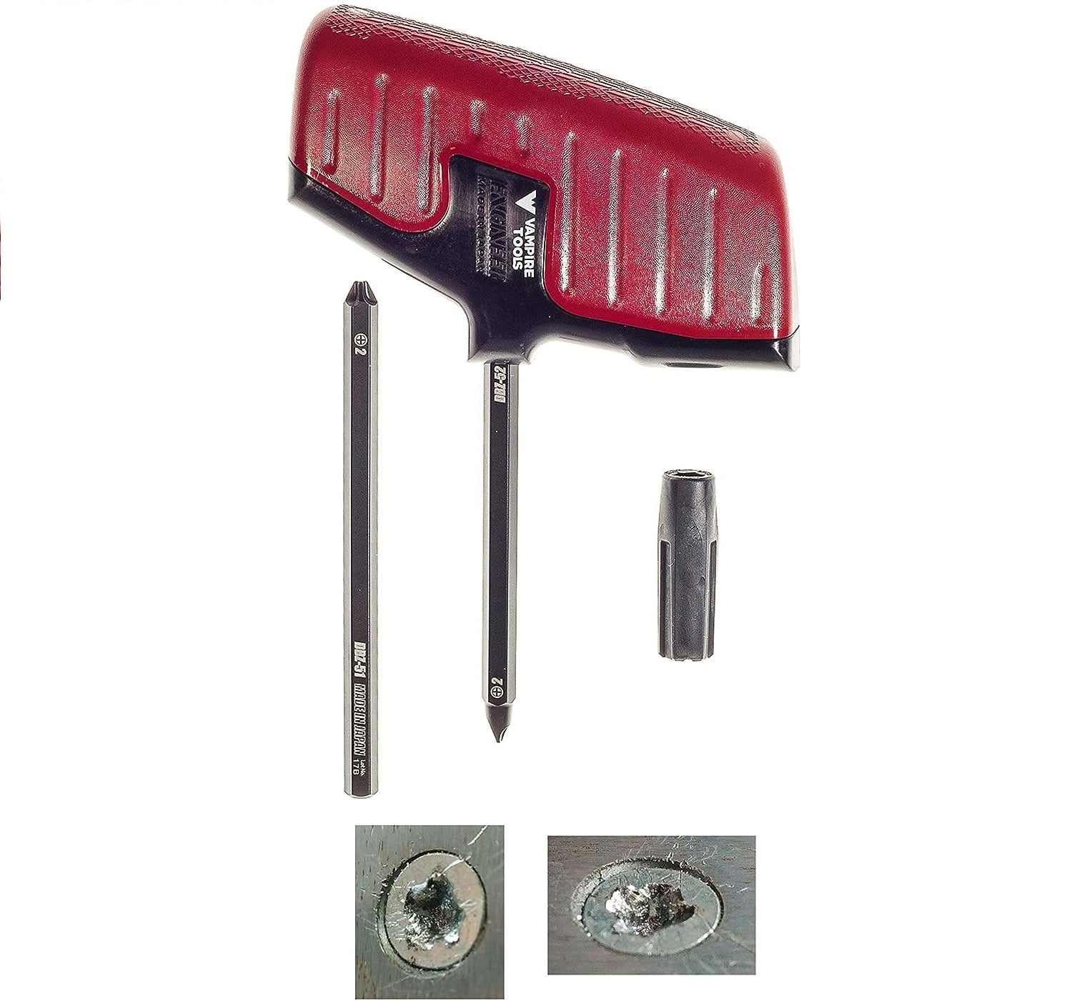 VAMPLIERS VT-RSE-60 Double Bit Screw Extractor, 2-in-1 Bit Set by ...