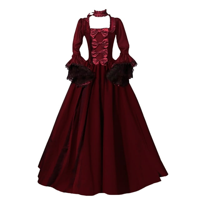 Vamuko Womens Marie Antoinette Victorian Dress 18th Century Medieval