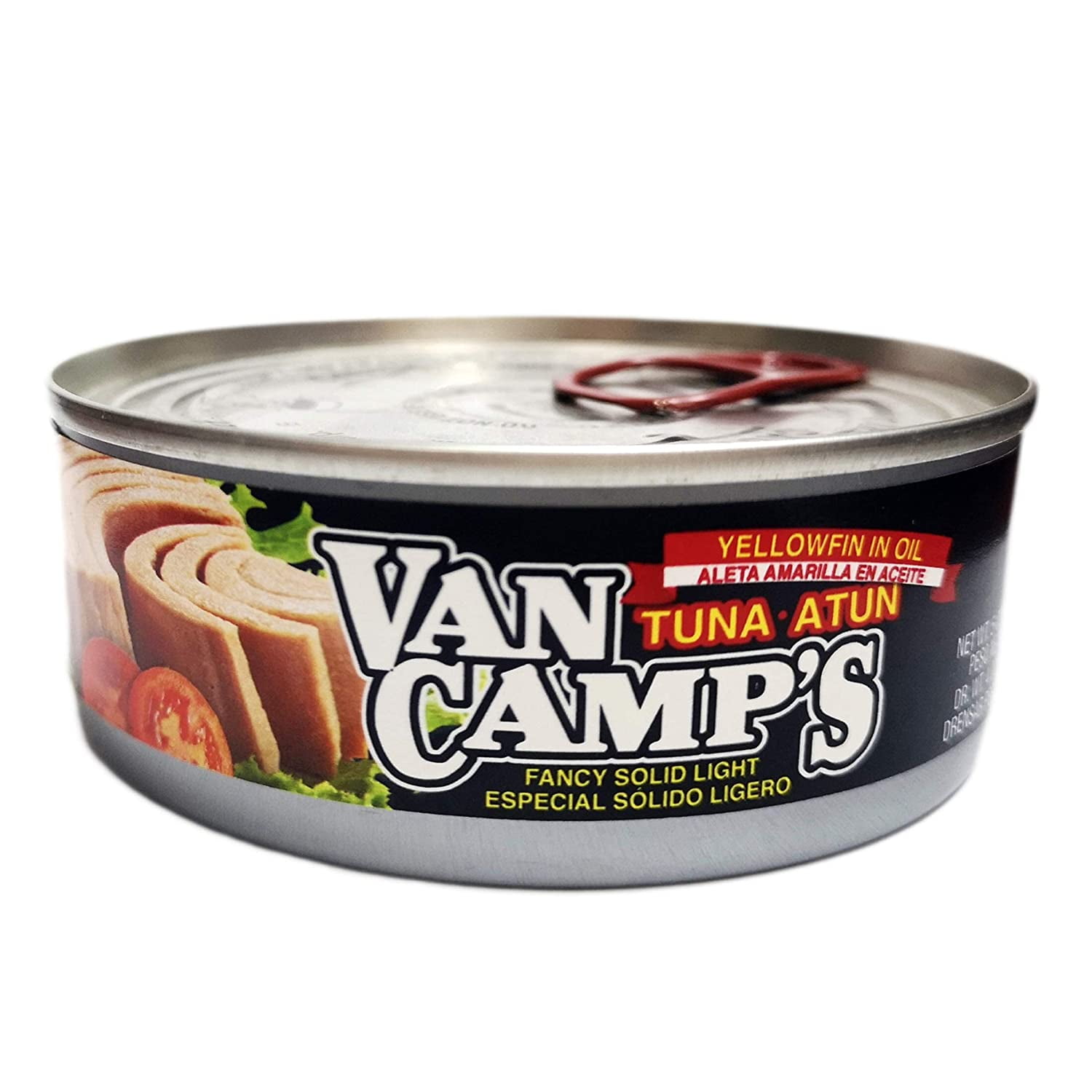 (2 pack) Van Camp's Seafood Solid Light Yellowfin Tuna in Oil 5 oz ...