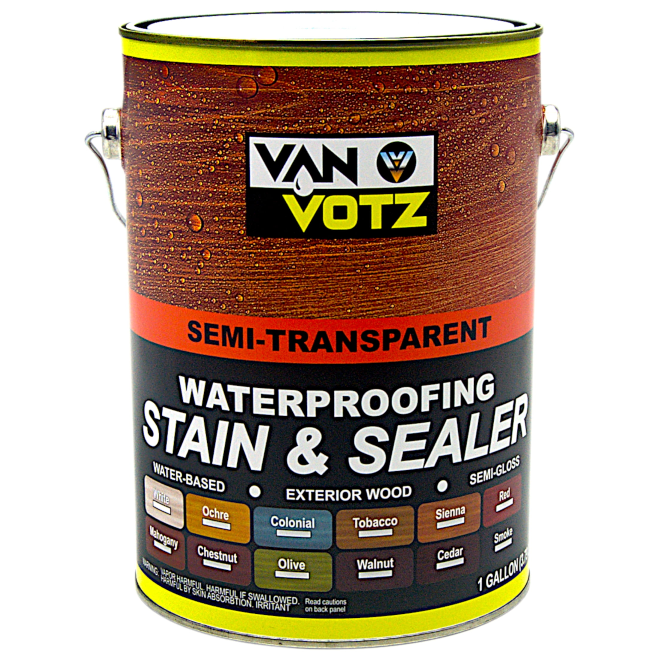 VAN VOTZ Waterproofing Stain & Sealer (1-Gallon, Red) - Walmart.com