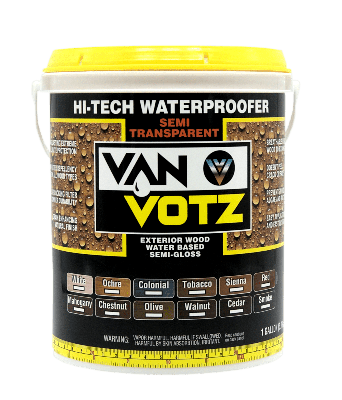 VAN VOTZ Waterproofing Stain & Sealer (Gallon, Red) - Walmart.com