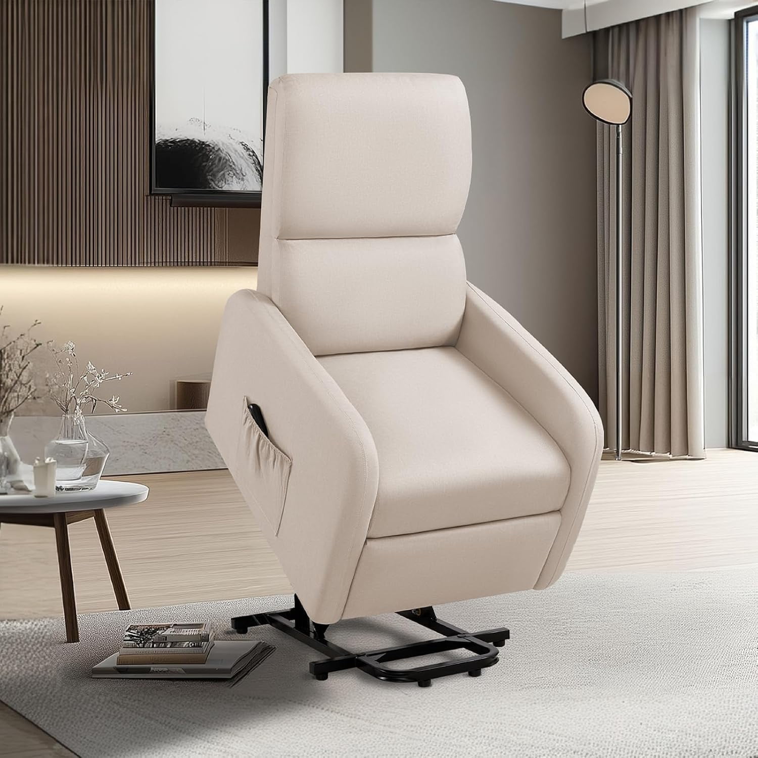 VANACC Power Lift Recliner Chairs,Small Recliner with High Back & Side ...