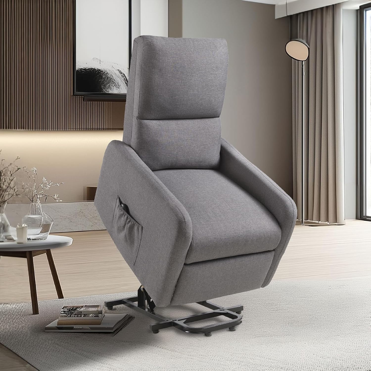VANACC Power Lift Recliner Chairs,Small Recliner with High Back & Side ...