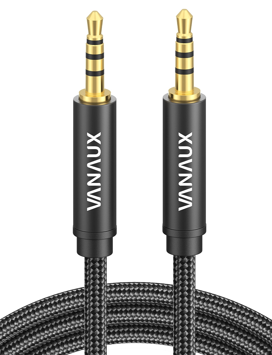 VANAUX TRRS 3.5mm Audio Cable 6.6FT Braided 4-Pole [Microphone ...