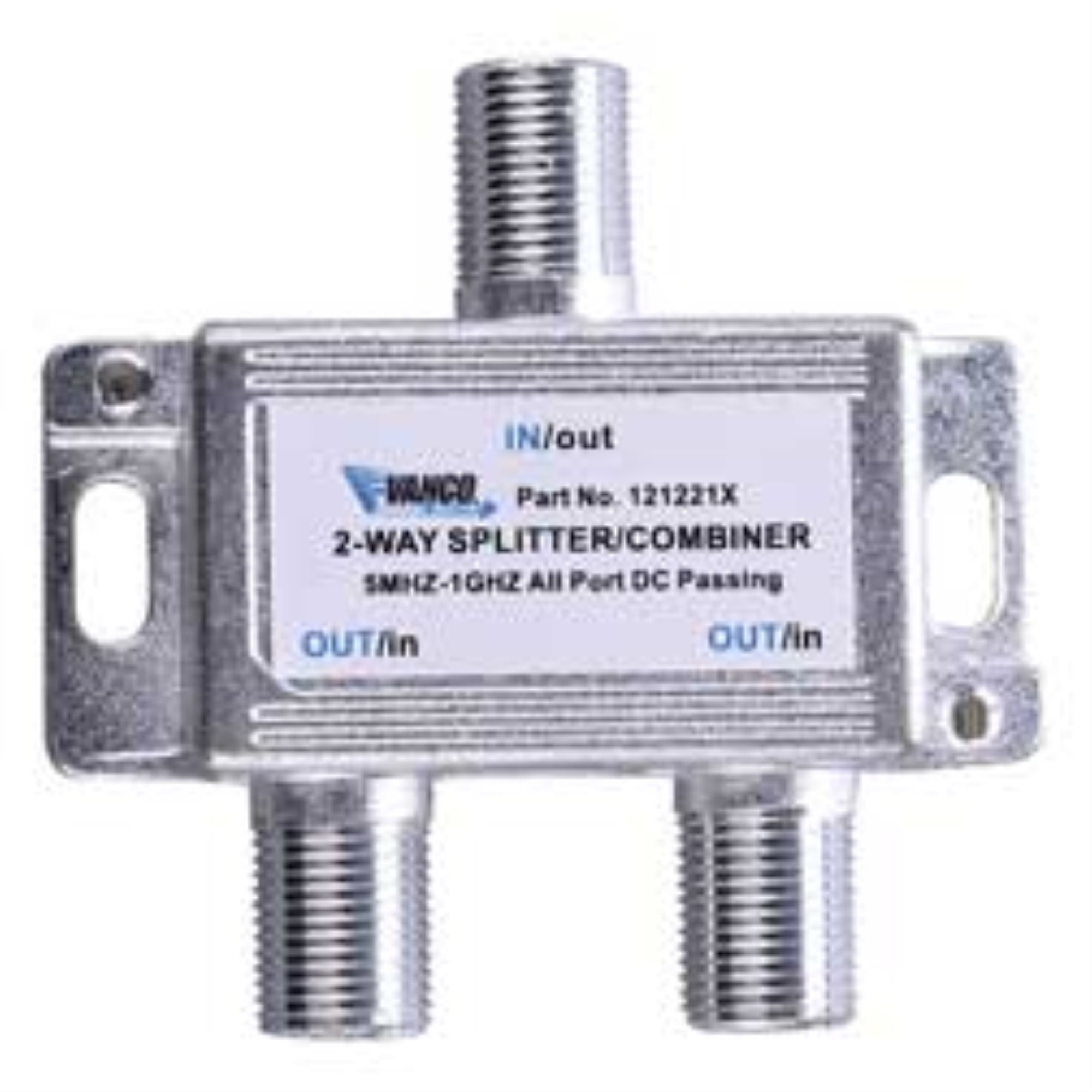 Vanco Splitter Combiner, 1 GHz Bandwidth, 2 Way Antenna Coaxial ...