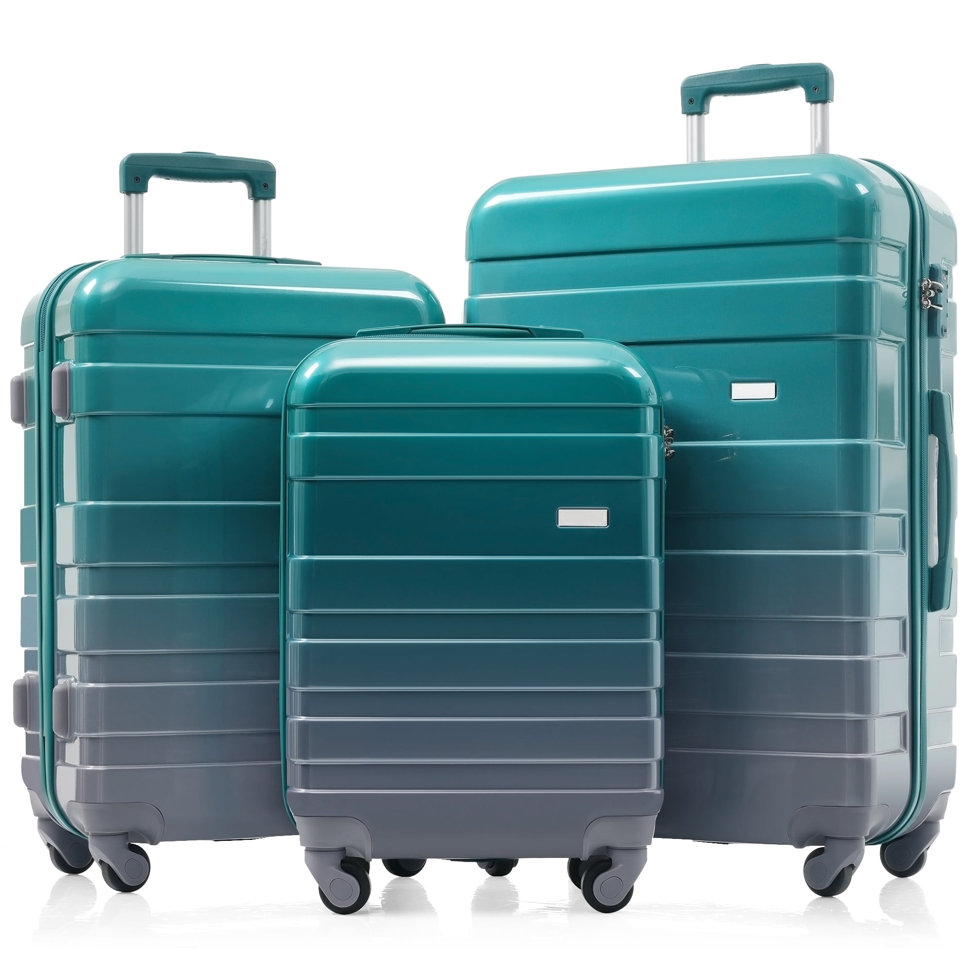 VANCORE 3 Piece Luggage Sets, Lightweight Hardside Suitcases with ...