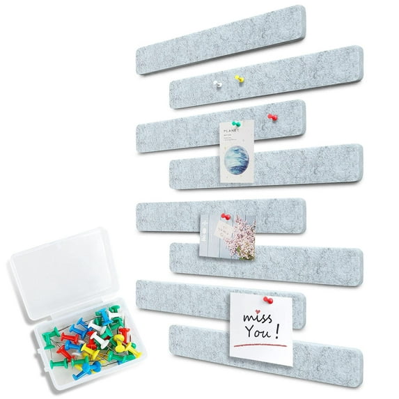 VANCORE Felt Pin Board for Walls – Self-Adhesive Cork Bulletin Boards, Push Pin Board for Home ...