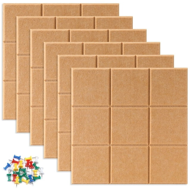 VANCORE Cork Bulletin Board Tiles, Felt Bulletin Pin Board Cork Board ...