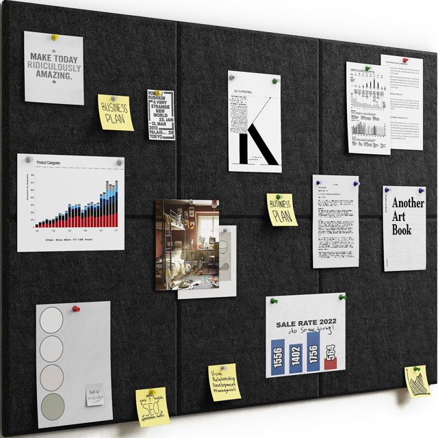 VANCORE Felt Bulletin Cork Board, 11.8