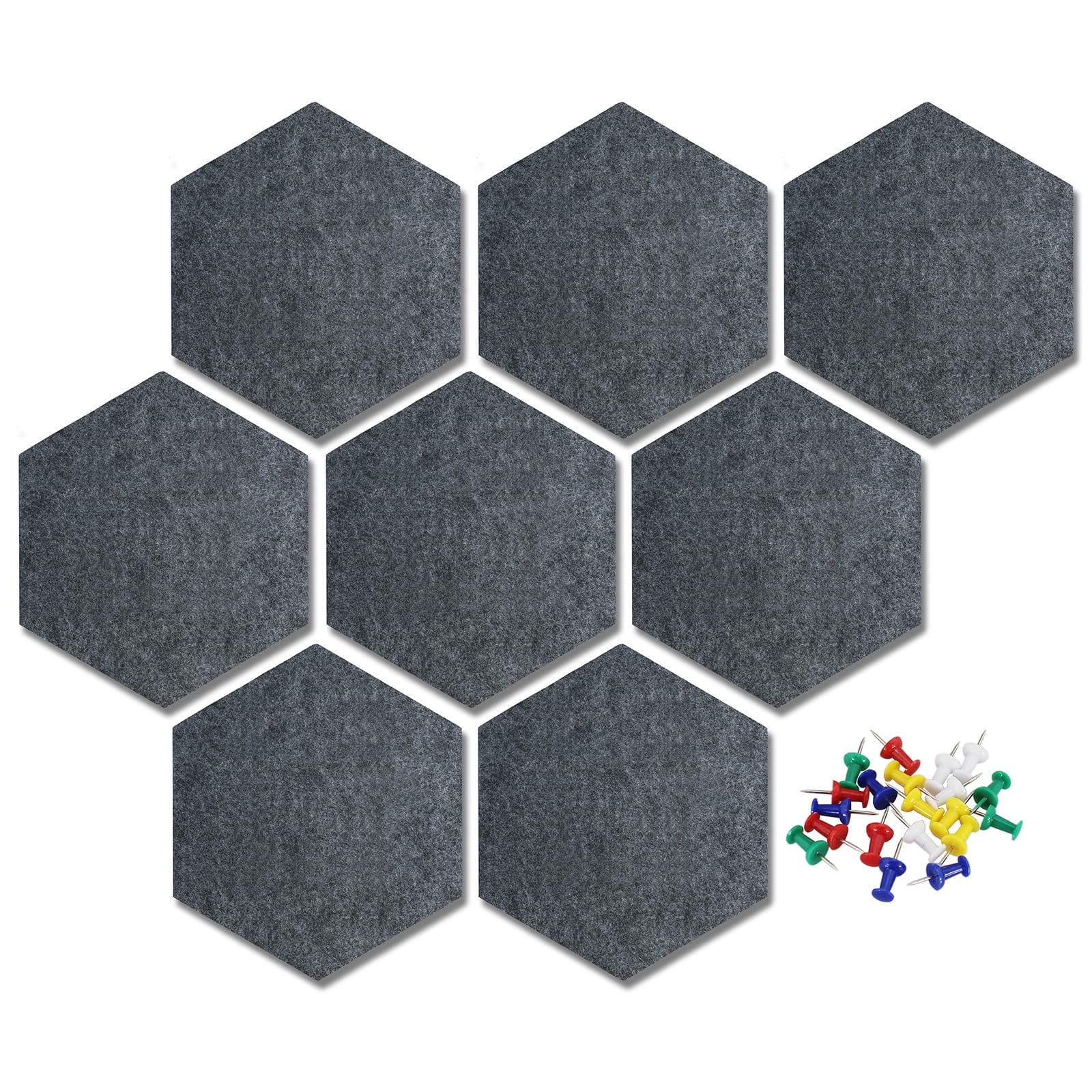 VANCORE Hexagon Bulletin Board - 8.7" x 8.7" Self-Adhesive Cork Board ...