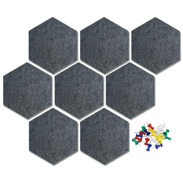 VANCORE Hexagon Bulletin Board - 8.7" x 8.7" Self-Adhesive Cork Board ...