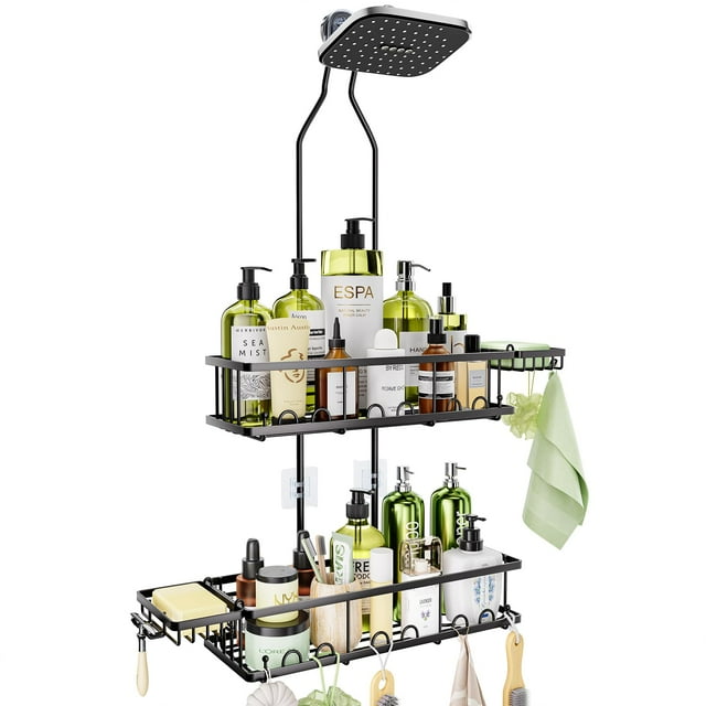 VANCORE Shower Caddy Hanging over Shower Head, Adjustable Height ...
