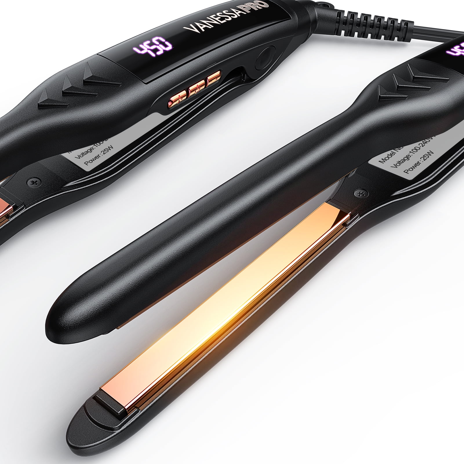 VANESSA PRO Small Flat Irons for Short Hair, Pencil Flat Iron for Short ...