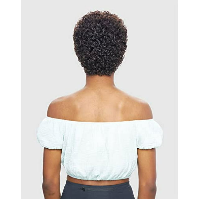 VANESSA VIXEN Human Hair Collection Wigs XShort Length Curly Wavy Style ...