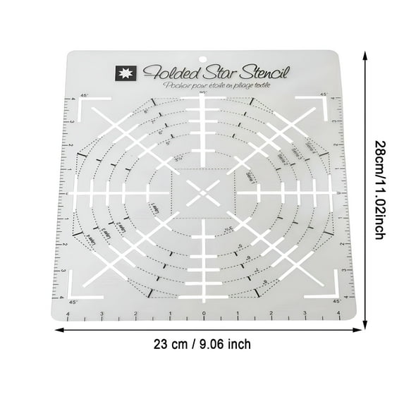 VANIDO 1 X Sewing Template Sewing Ruler,Folded Star Guide Template ...