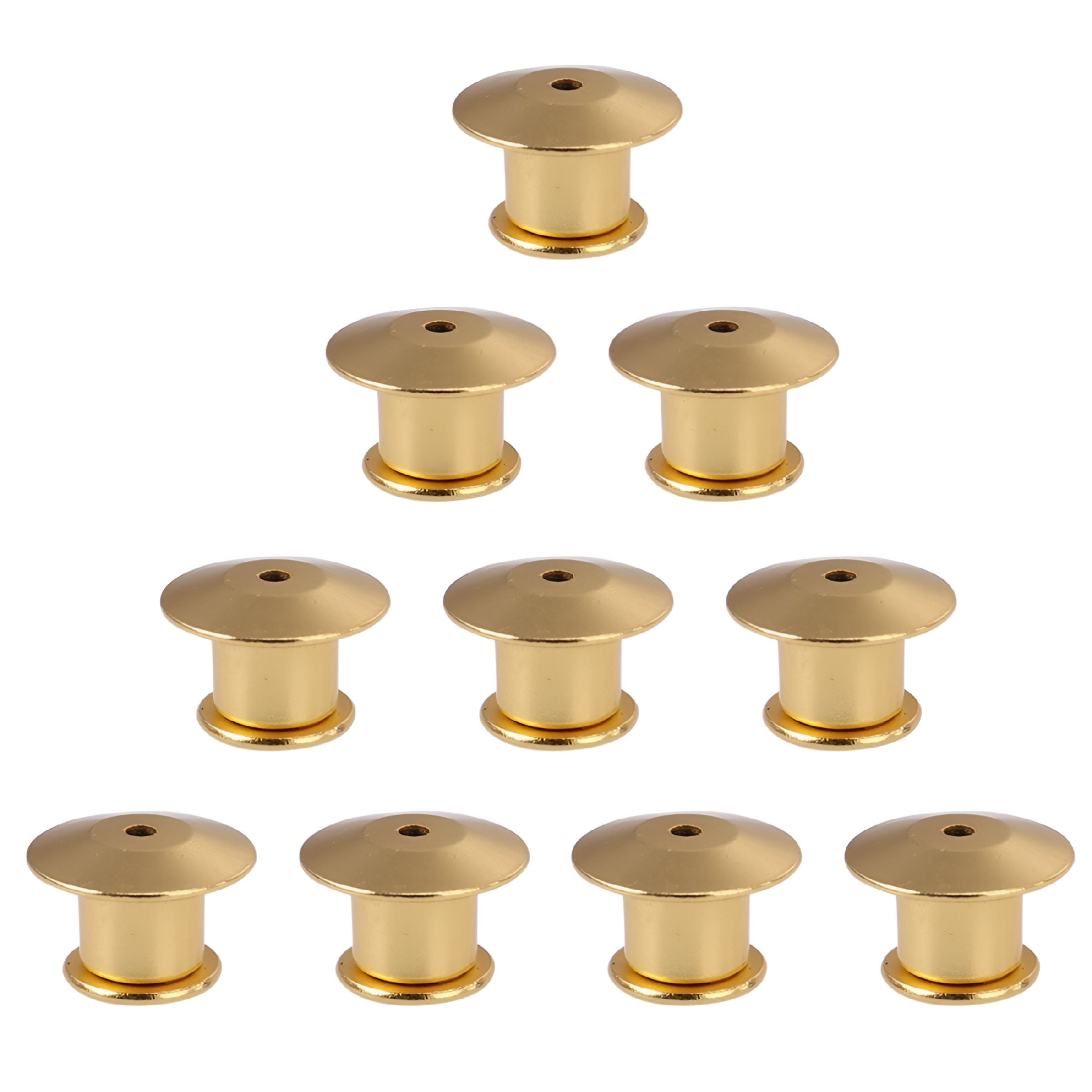 VANIDO 10pcs Locking Pin Backs Metal Locking Clasp Pin Keepers for ...