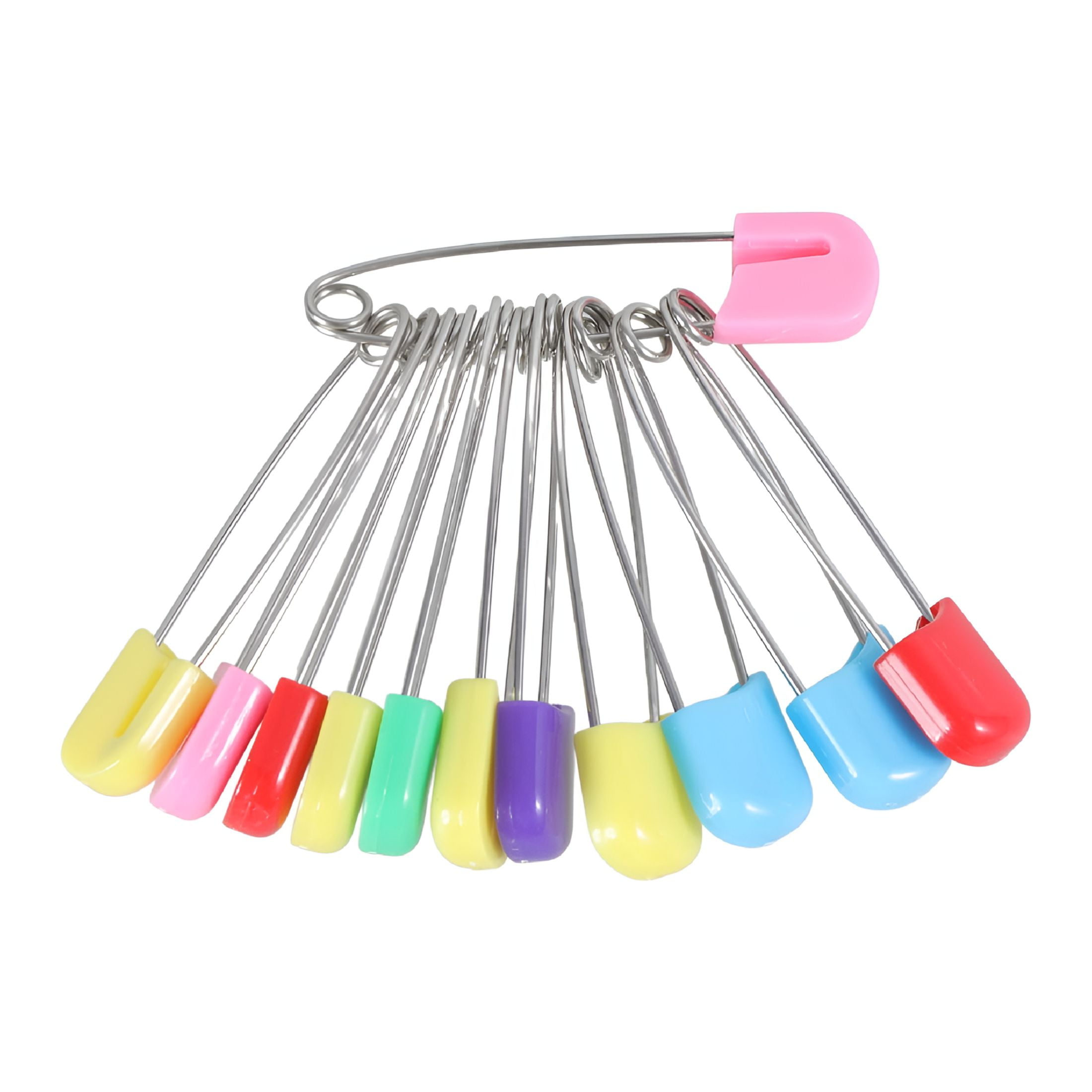 VANIDO 12 Pcs Colors Diaper Pins Safety Locking Baby Cloth Nappy Diaper ...