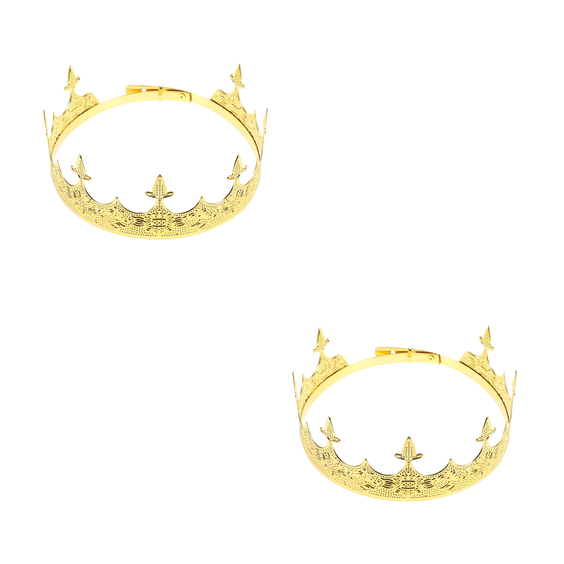 VANIDO 2pcs Elegant King Crown for Men Women Alloy King Crown ...