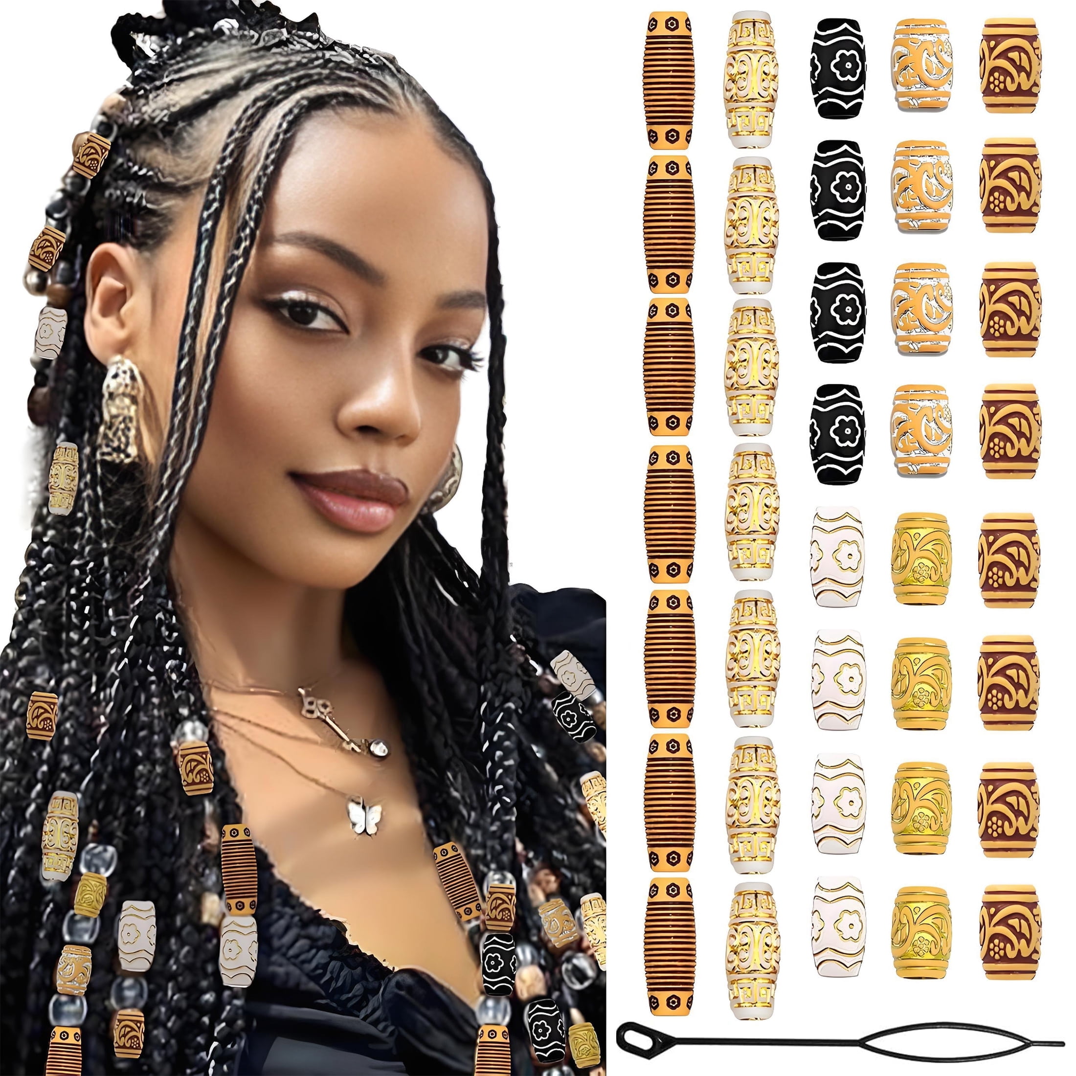VANIDO 38Pcs Hair Charms AirLight Wear Barely-There Feeling Delicate ...