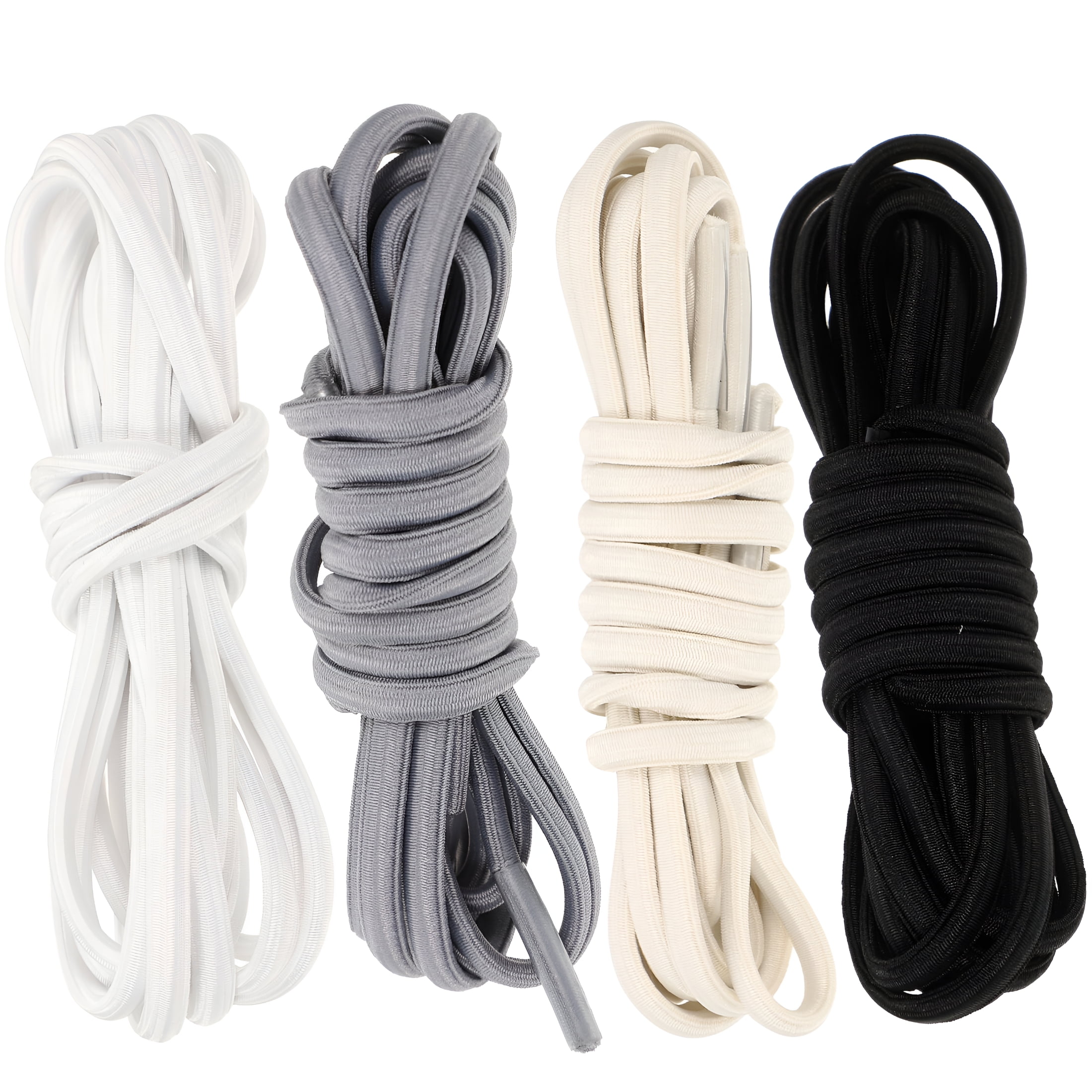 VANIDO 4 Pairs Elastic Shoe Laces Adult Stretch Shoelaces - Walmart.com