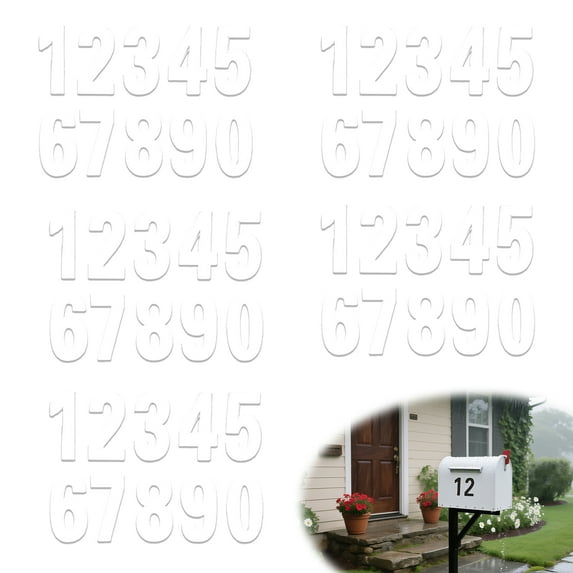 VANIDO 5Pcs Address Numbers for House,Number Stickers 28,Sticker 28 ...
