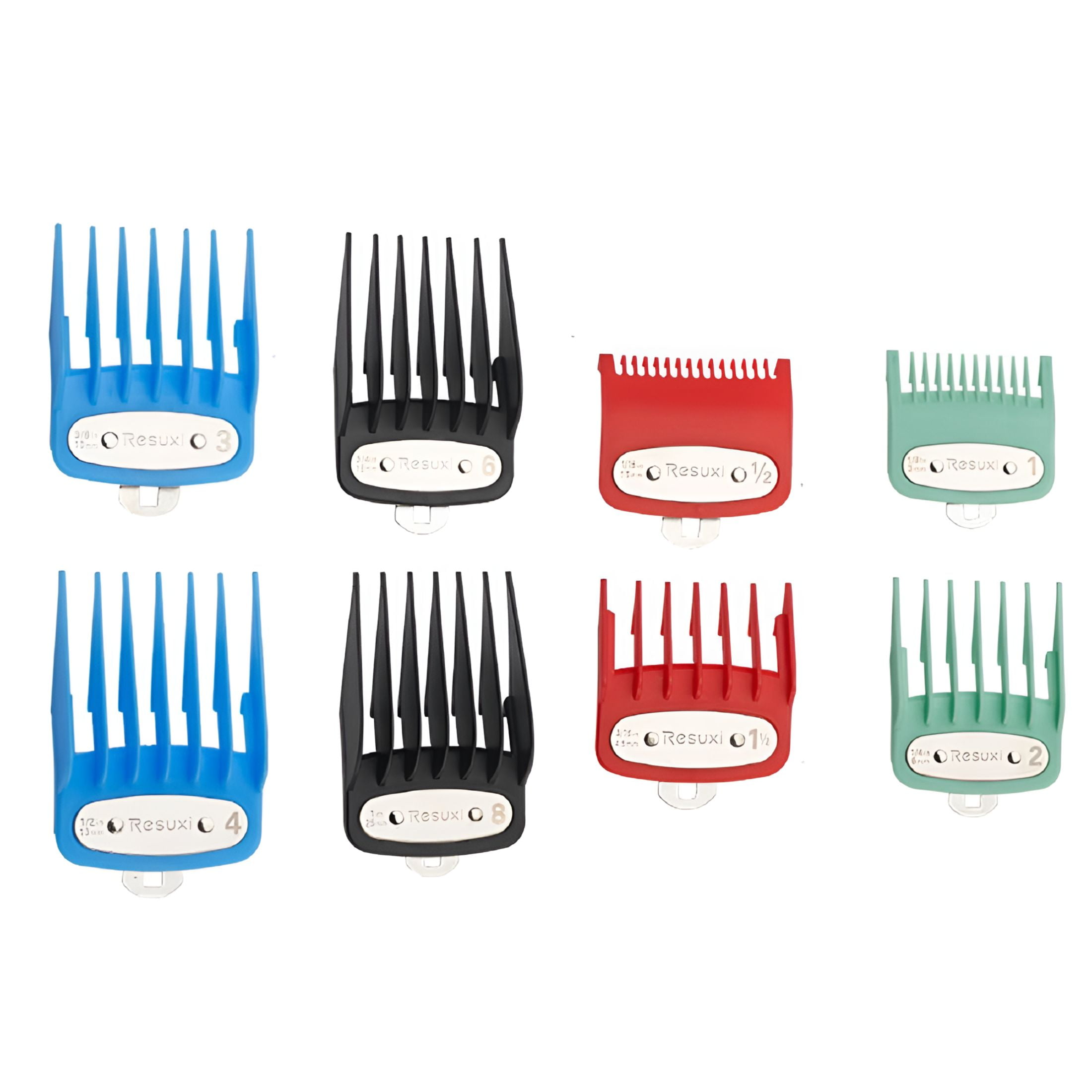VANIDO 8 Pack Clipper Guards Cutting Guides with Metal Clip/Color Coded ...