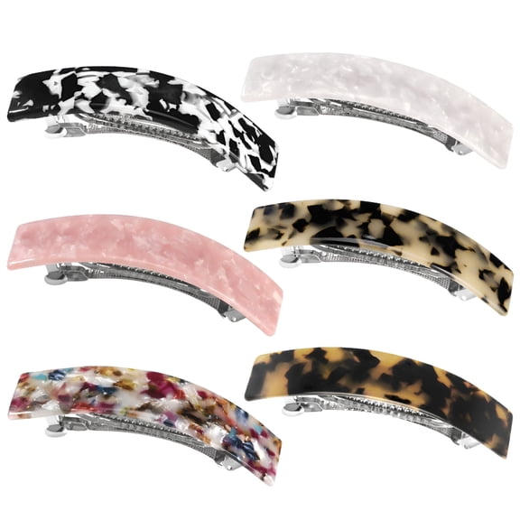 Tortoise Shell Hair Barrettes for Women Stylish Hair Accessories
