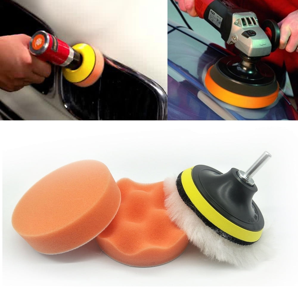 VANLOFE Car Polisher Pad Buffer Gross Polish Polishing Kit Set Drill ...