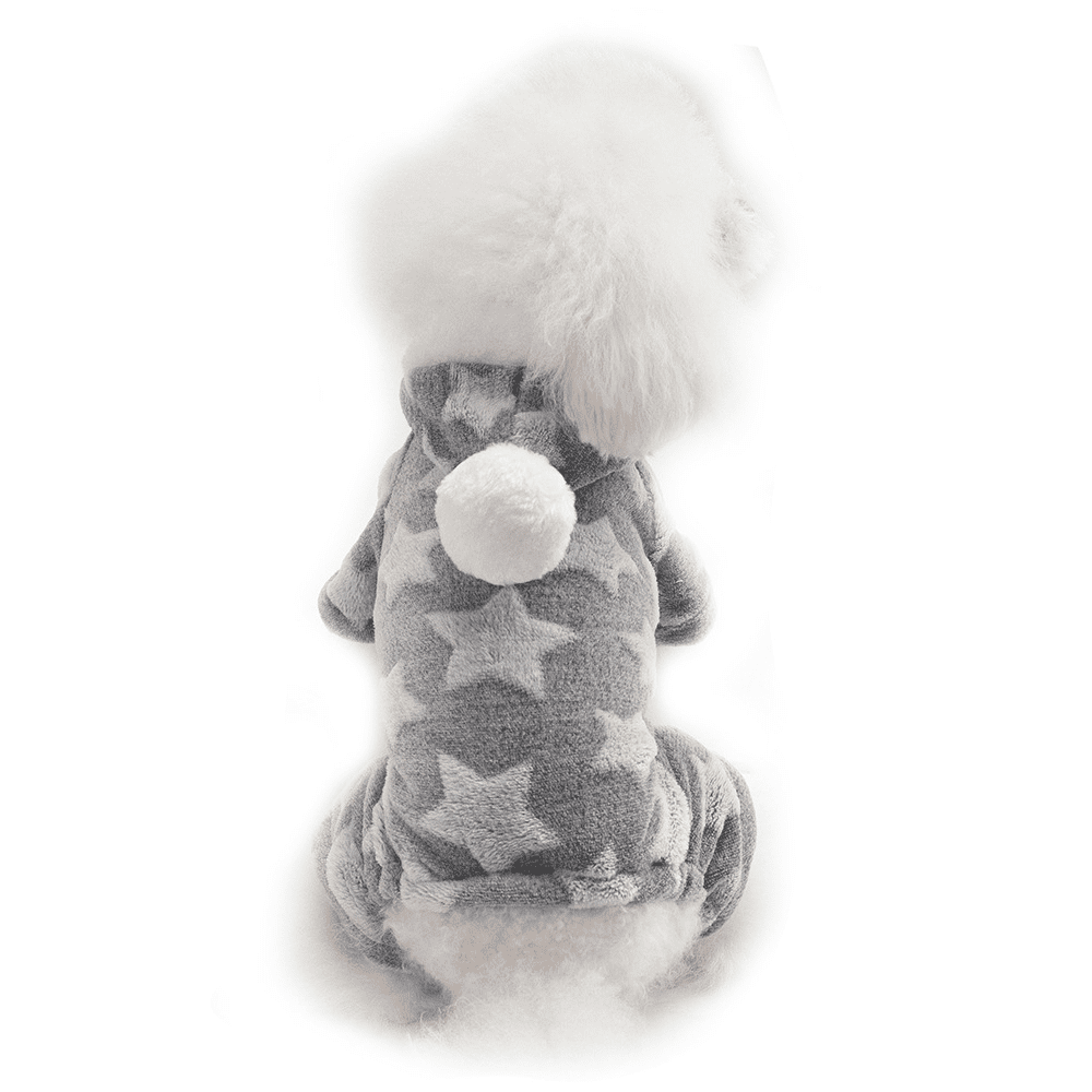 VANLOFE Dog Clothes Plush Pet Winter Clothes Puppy Dog Cat Coat Dress ...