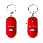 4 Pc Key Finder Locator Anti Lost Keys Keychain Tracker Whistle Sound ...