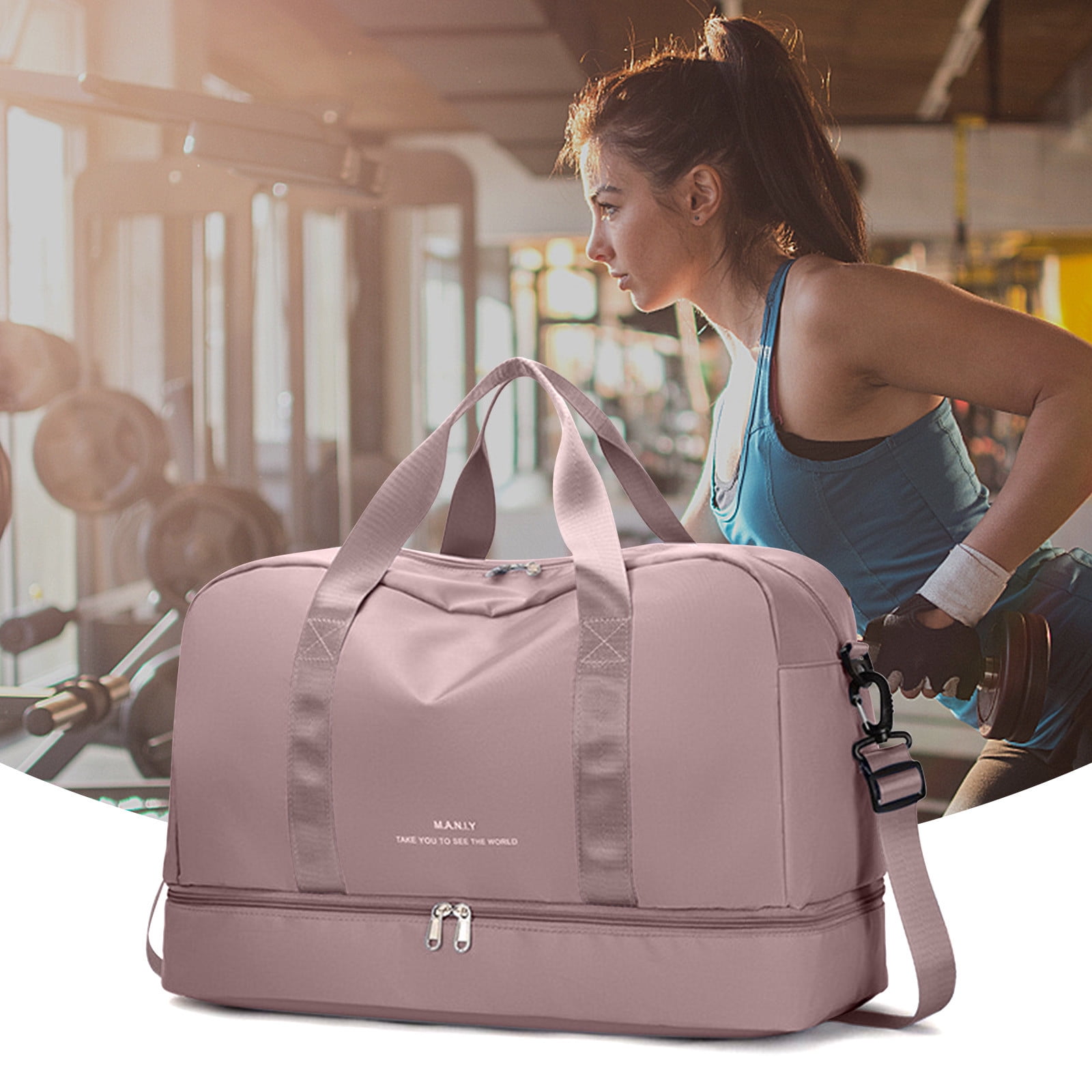 VANLOFE Handbag Expandable Gym Bags, Duffle Bags For Sports And Weekend ...
