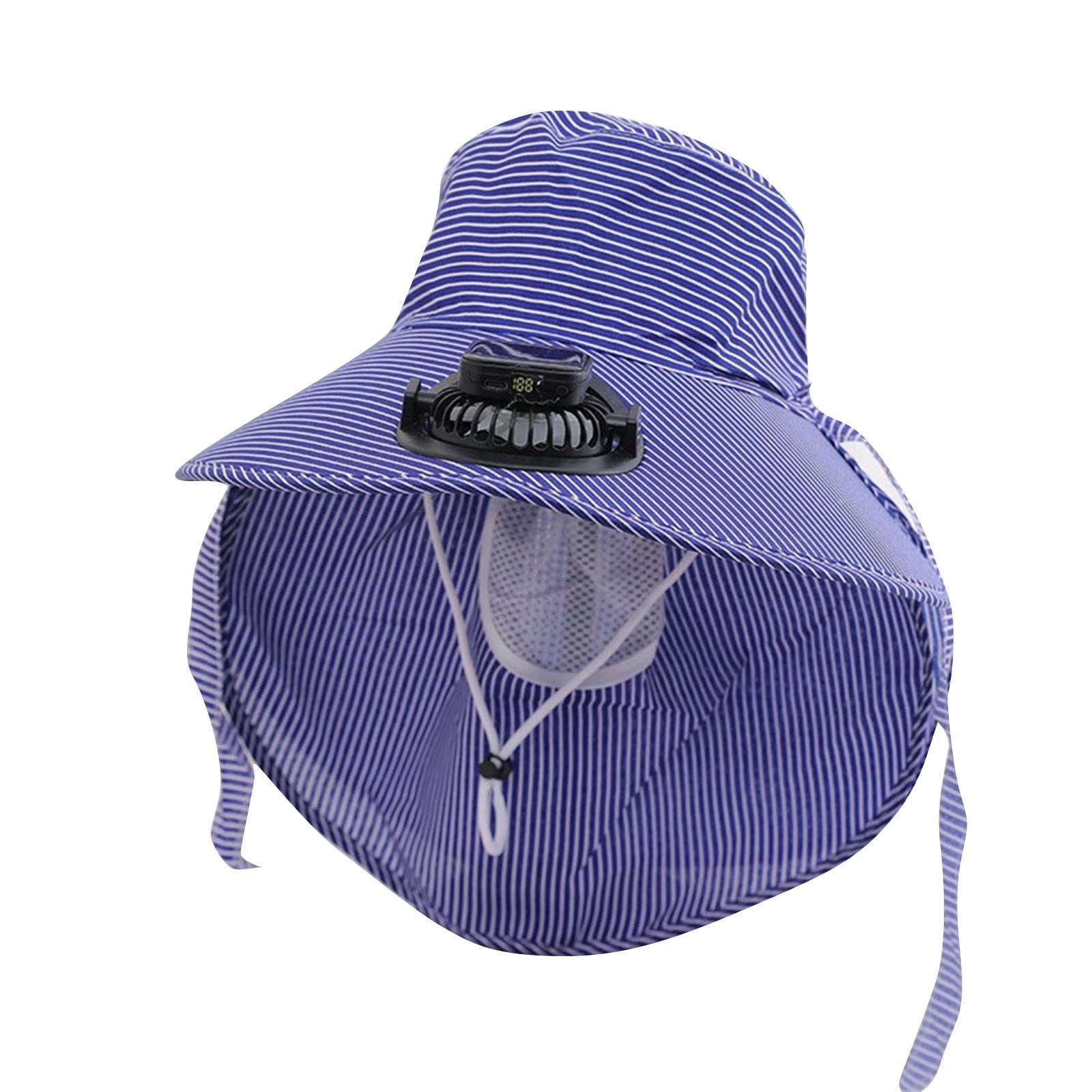 VANLOFE Hat with Fans, Wide Brim Solar Fan Hat for Outdoor Fishing ...