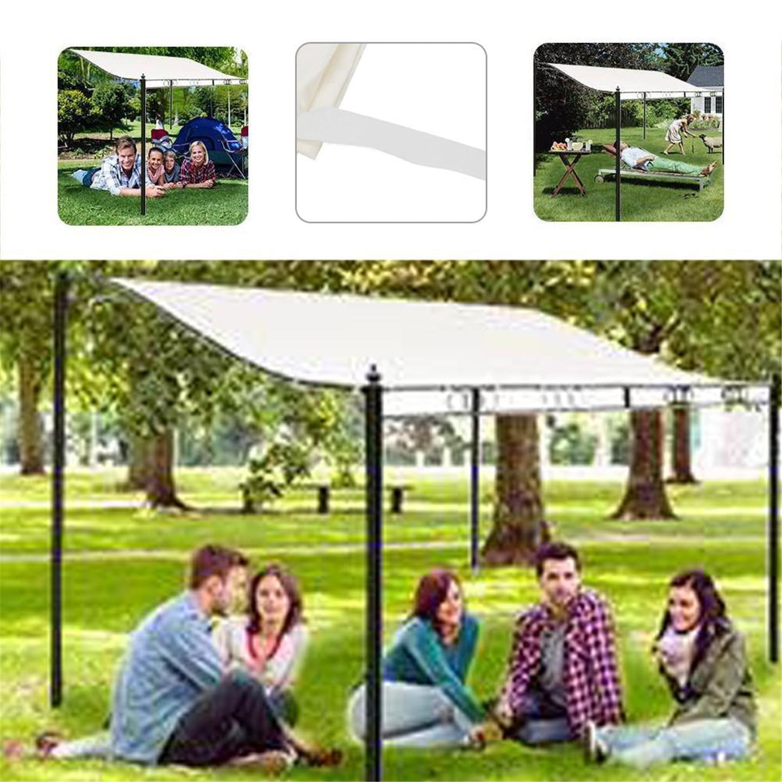VANLOFE Waterproof Garden Patio Awning Canopy Shade Cloth Tent Cover ...