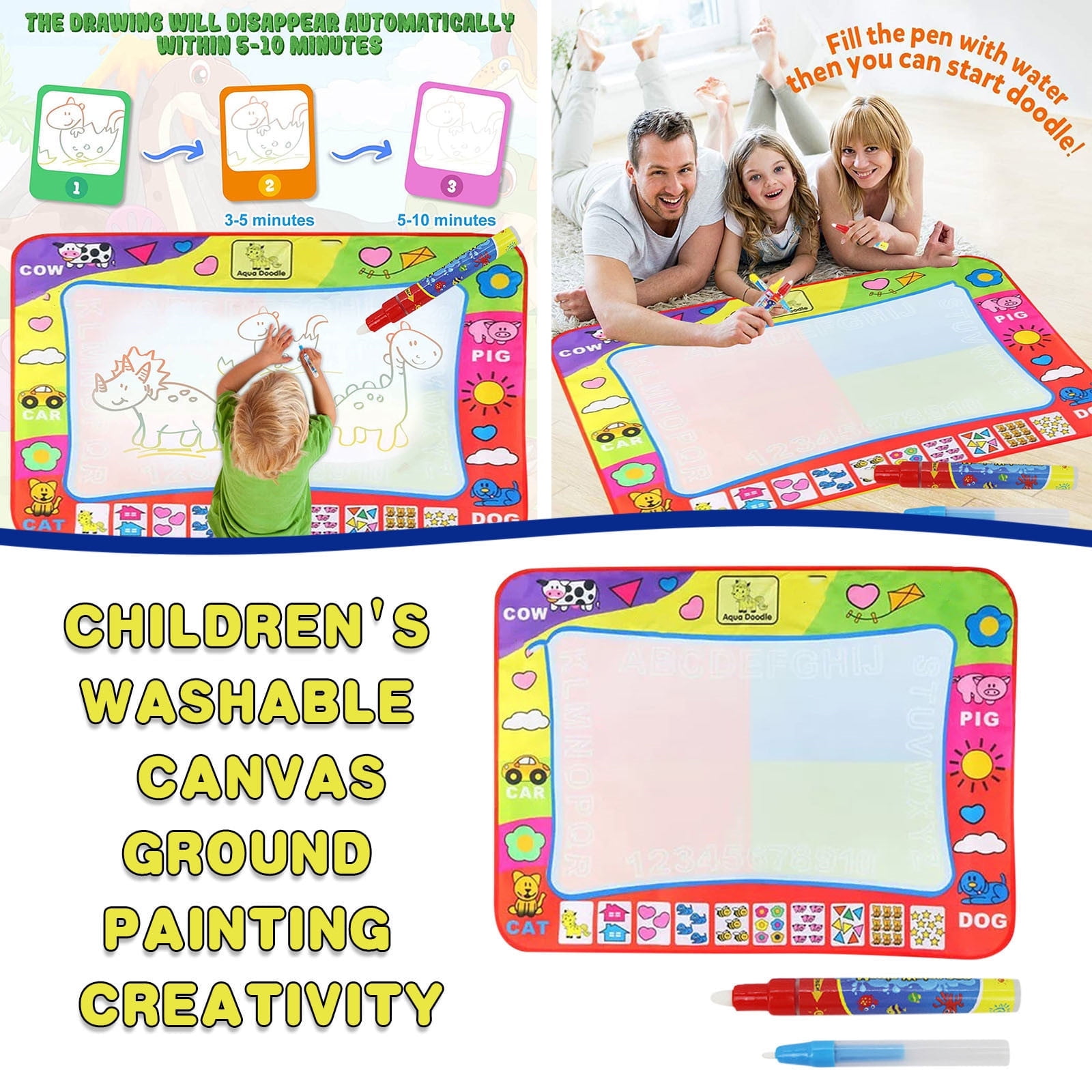 VANLOFE Kid Toys Doodle Mat Magic Mat Kids Painting Writing Doodle ...