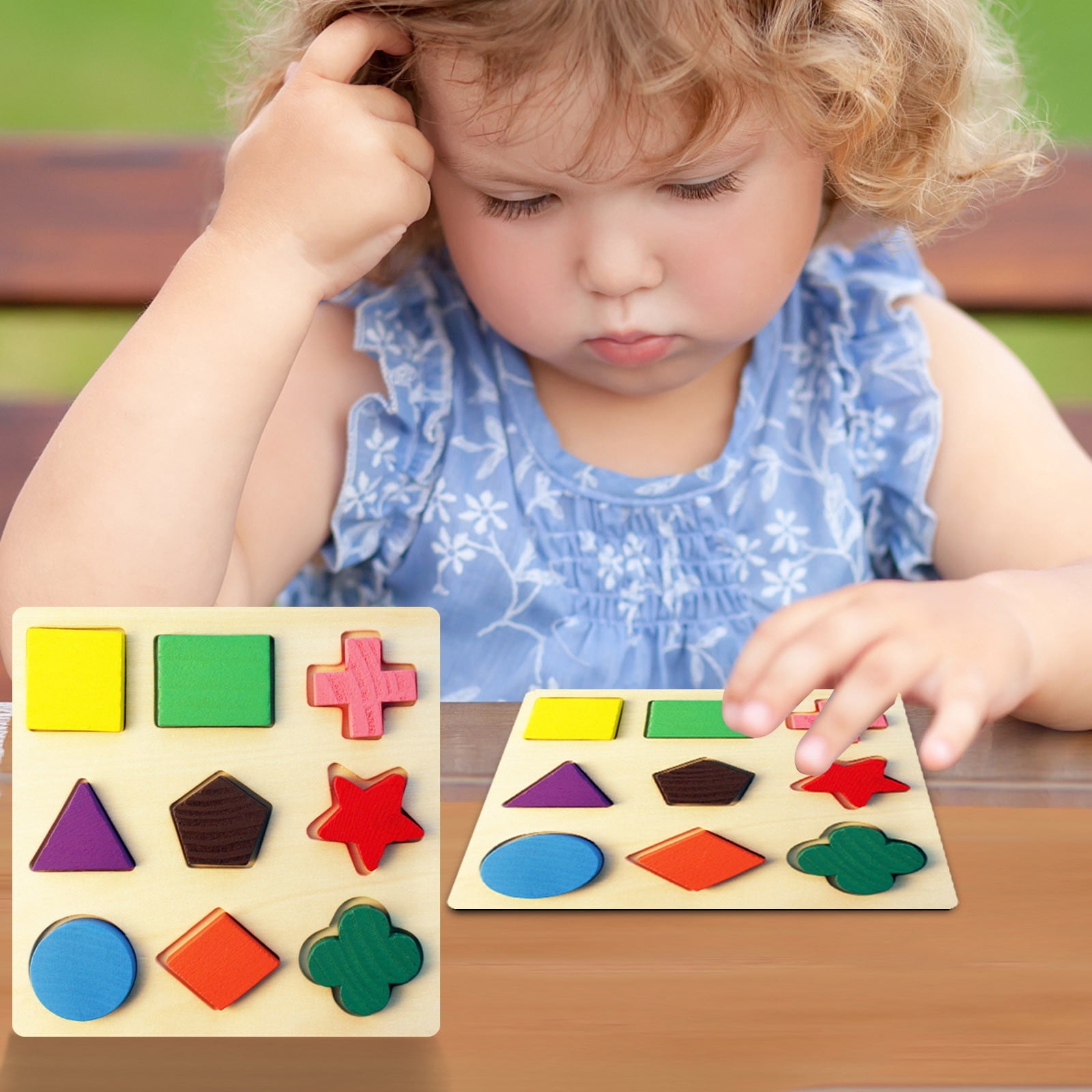 VANLOFE Puzzle Toys Aged 2 and up Wooden Educational Puzzle Toy ...