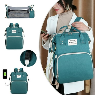 uyoyous Diaper Bag Backpack with Changing Station, Unisex Baby Travel ...