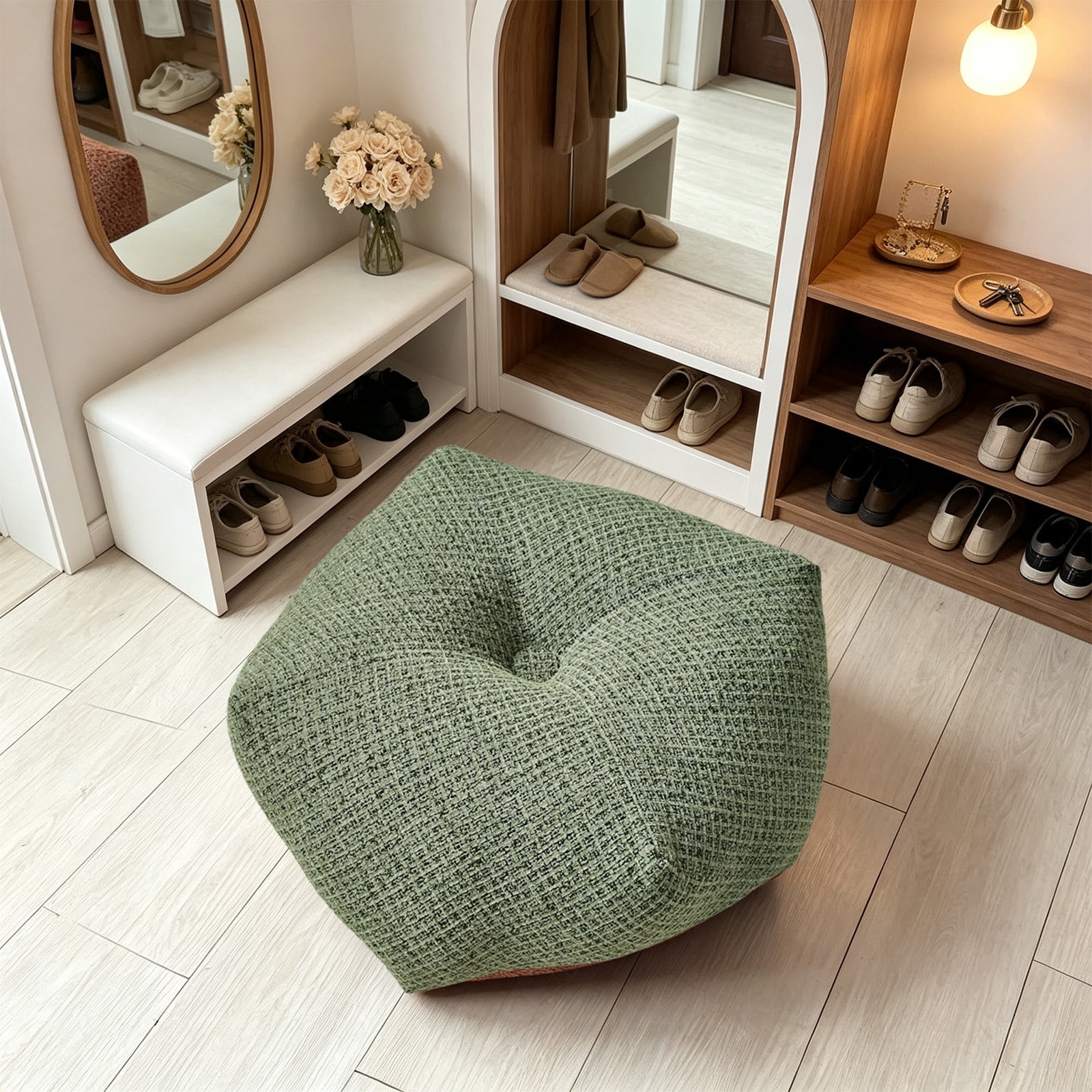 VANLOFE Thick Square Chair Cushion Floor Pillow Washable Seat Pad for ...