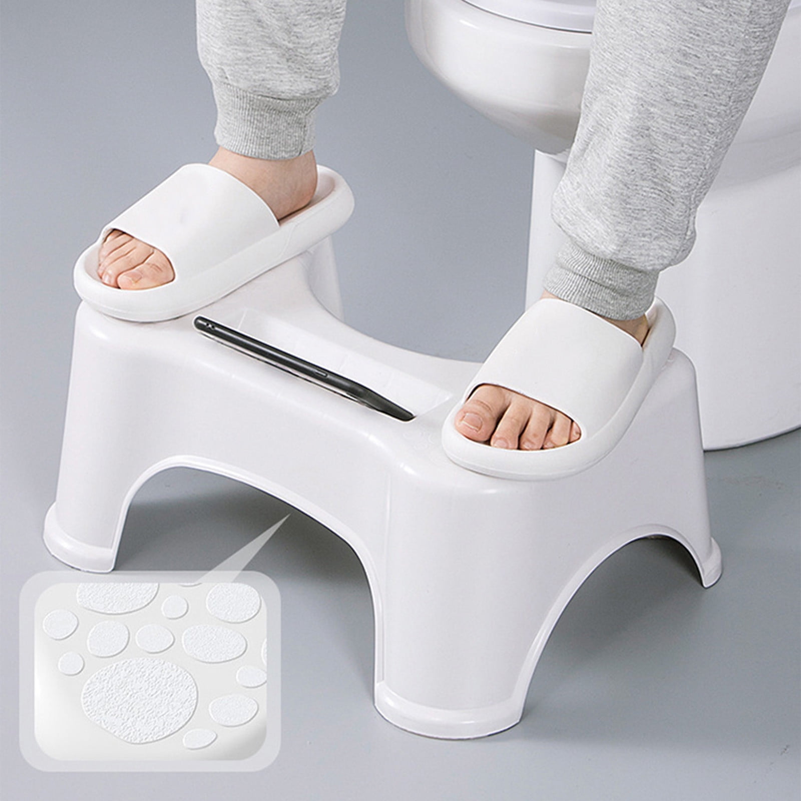 VANLOFE Toilet Stool Squat Adult, Potty Step Stools with Non-Slip ...