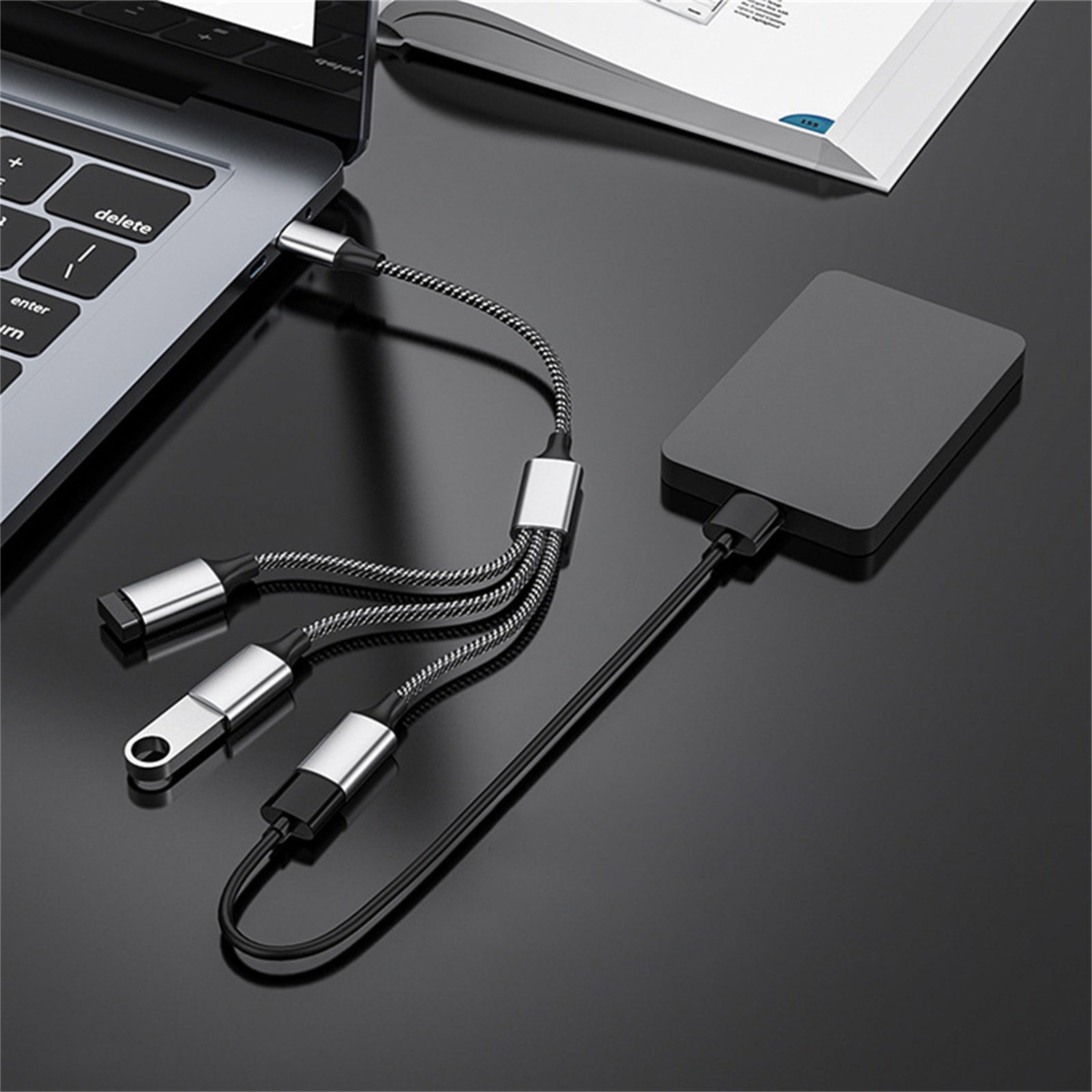 VANLOFE USB Splitter Cable OTG 3 USB Splitter Adapter USB 2.0 Power ...